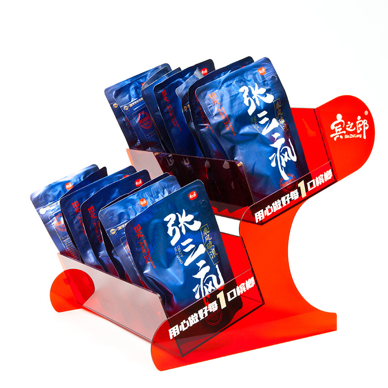 Custom Acrylic Display Stand Small Shelf In Front Of Cash Register